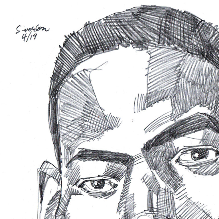 Chiseled Male Portrait – The Art of Douglas Simonson